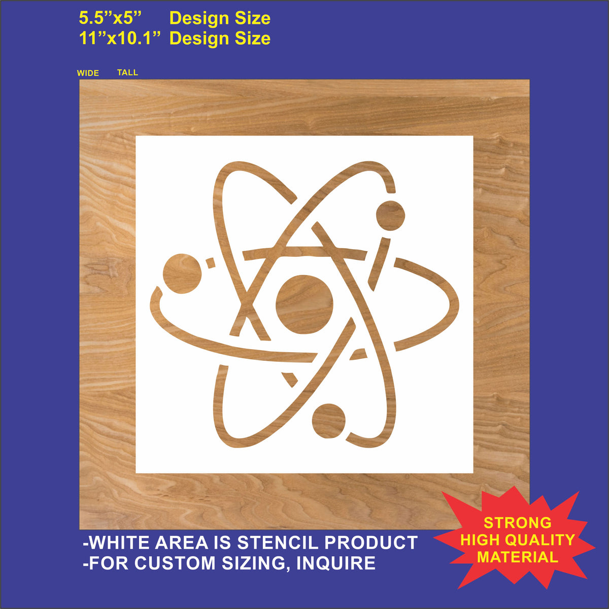 Atom, Science Stencil – That Artist